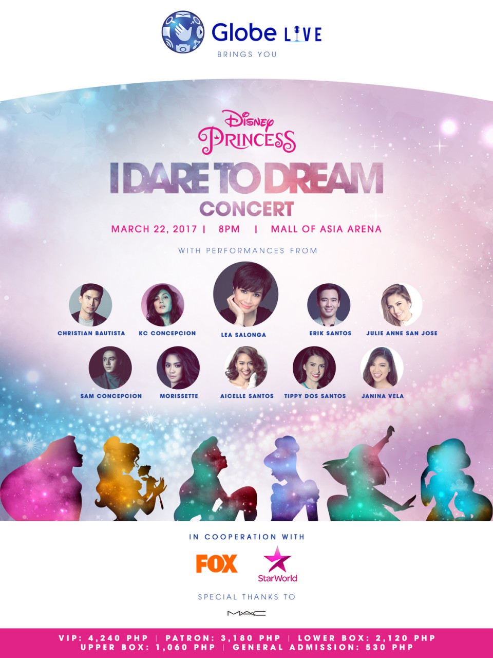 (CONCERT) ALL Set to The Star Studded DISNEY PRINCESS: I Dare To Dream ...